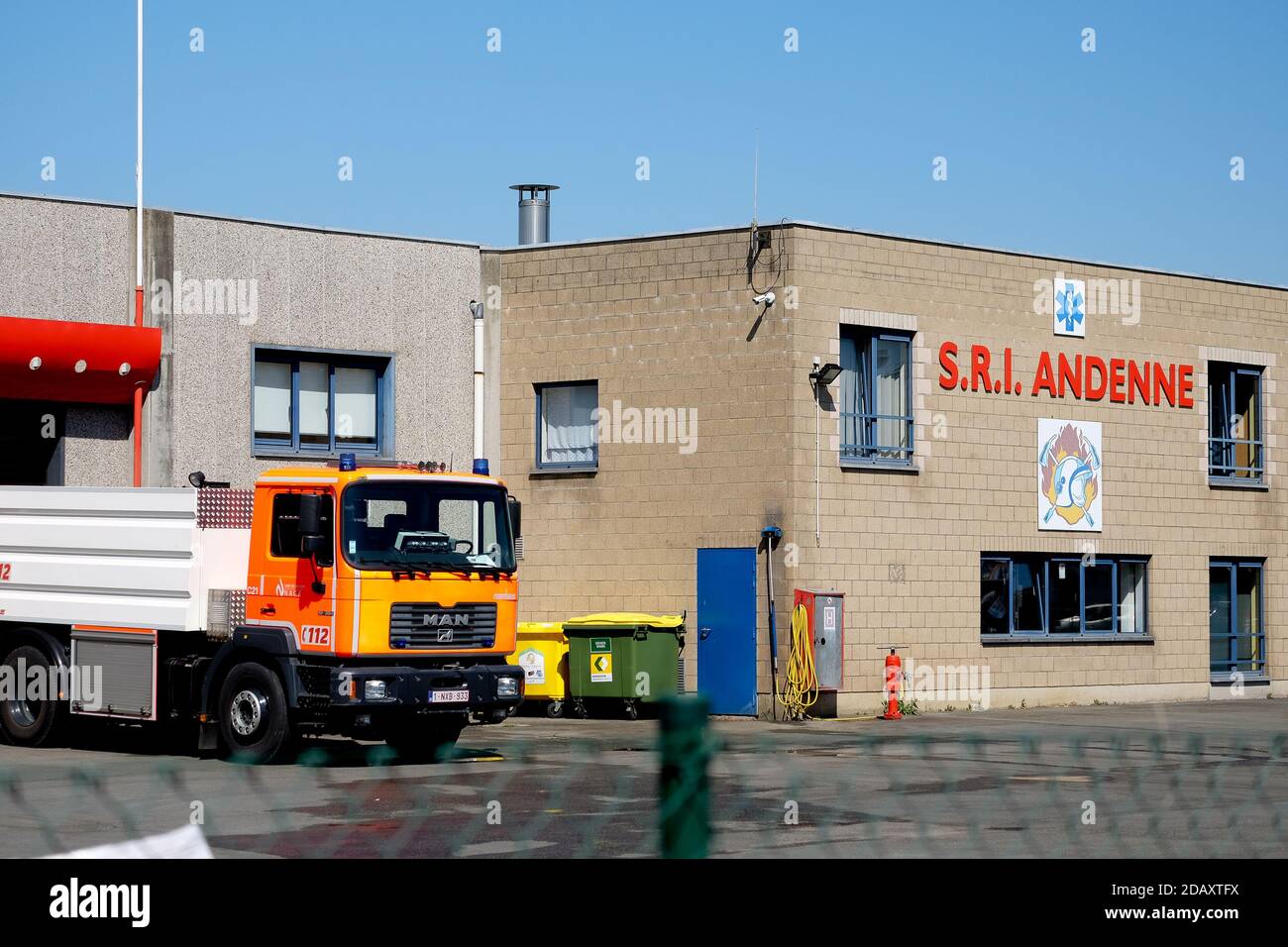 Illustration picture shows the firefighter station in Andenne, Friday ...