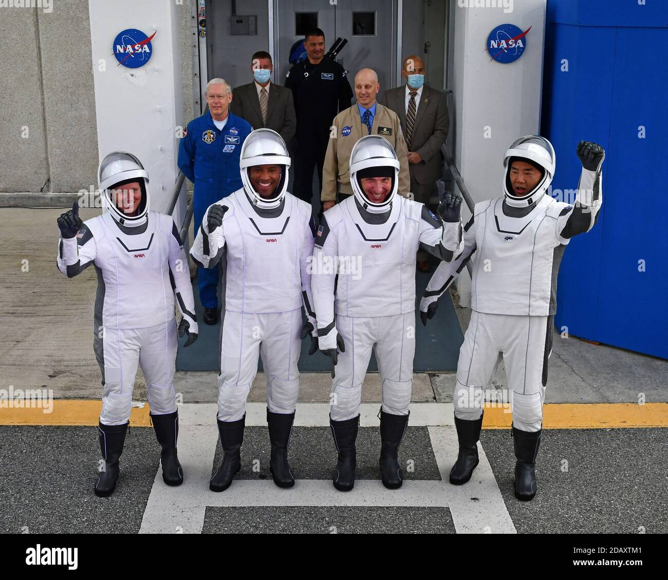 Kennedy Space Center, United States. 15th Nov, 2020. NASA Astronauts (l ...