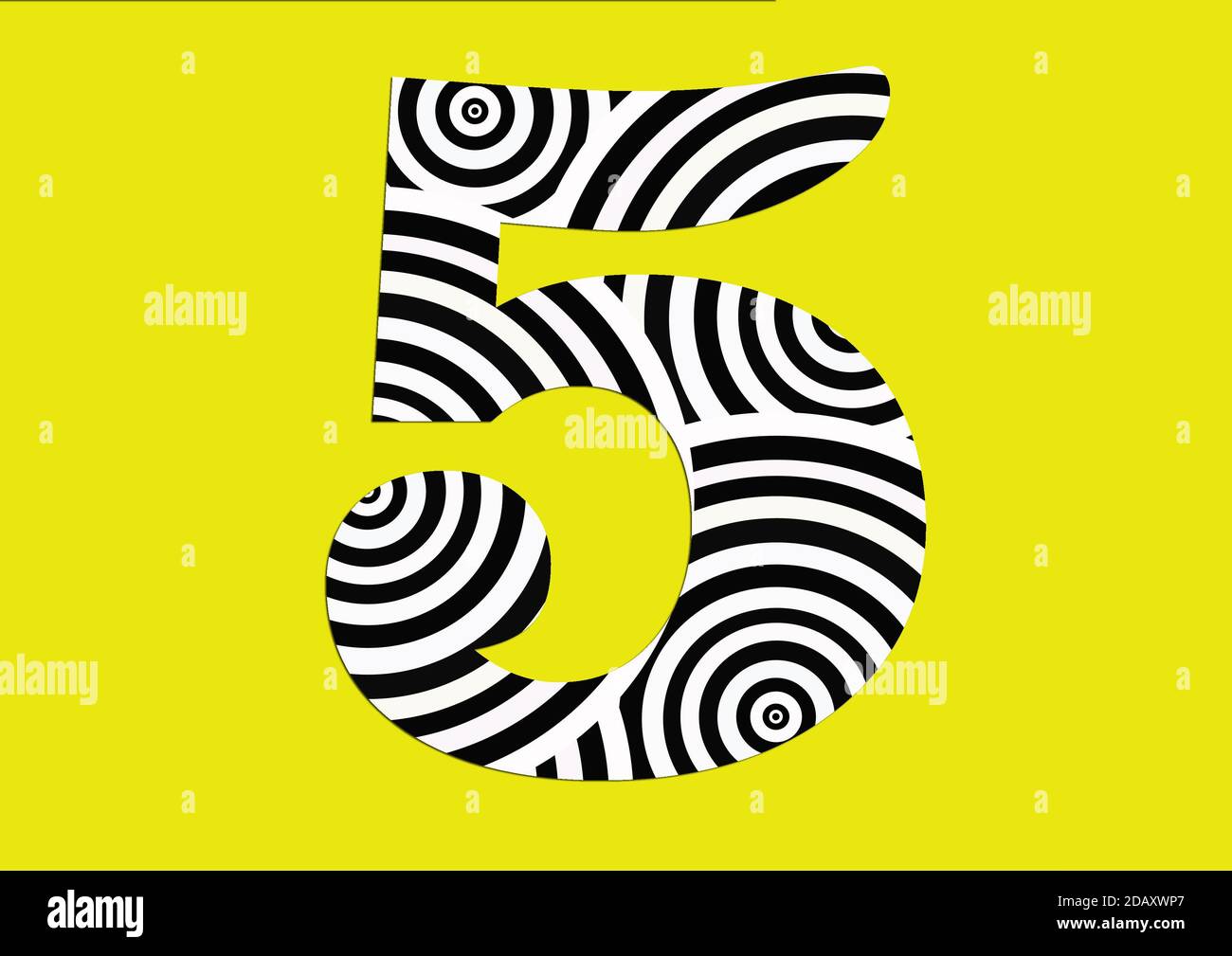 Circle zebra animal print black and white on numbes design for ...