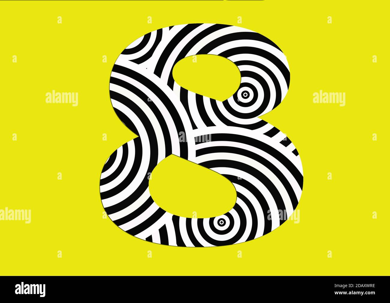 Circle zebra animal print black and white on numbes design for ...