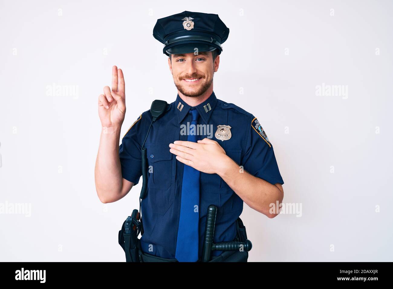 Pledge of allegiance police uniform hi-res stock photography and images ...