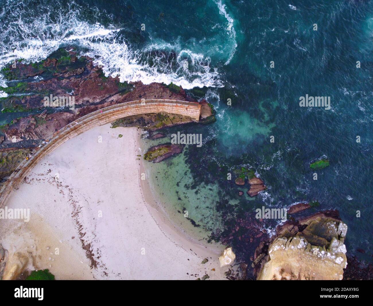 Overview of ocean cove Stock Photo - Alamy