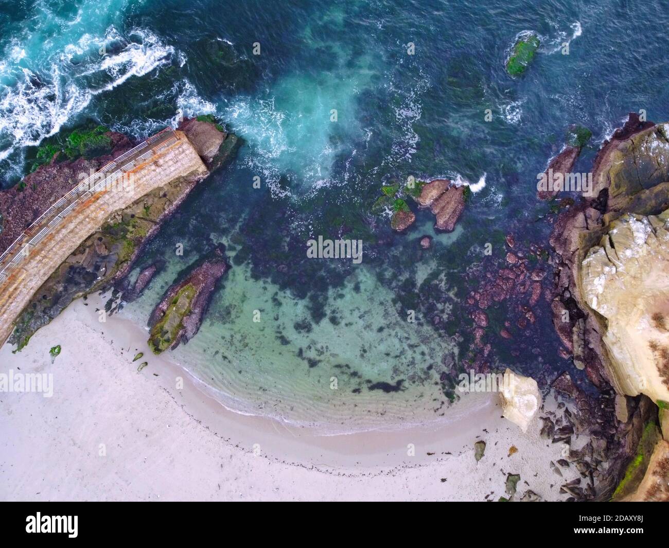 Overview of ocean cove Stock Photo - Alamy