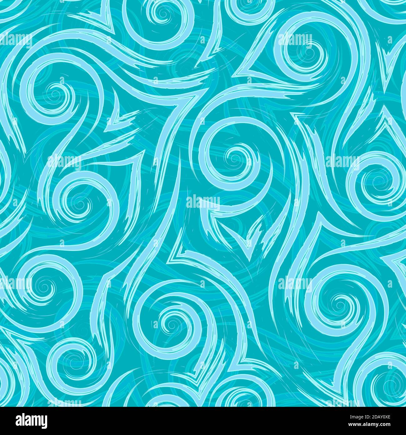 Turquoise uneven smooth lines and corners on a bright background vector ...