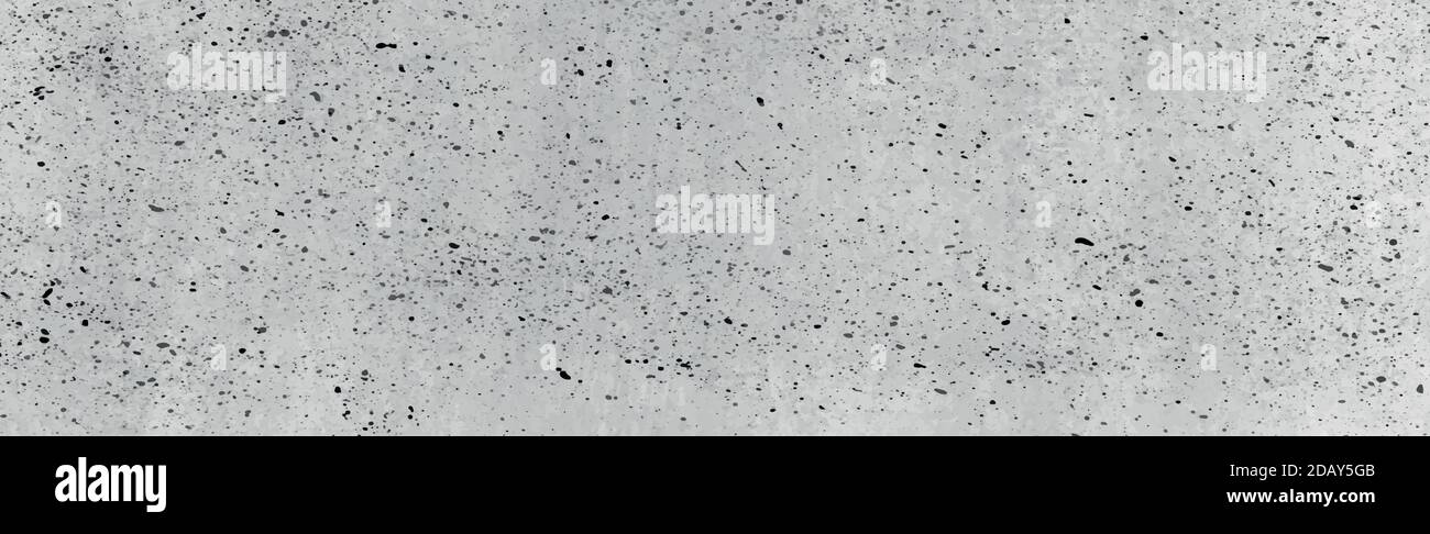 Panoramic texture of realistic gray concrete - Vector illustration ...