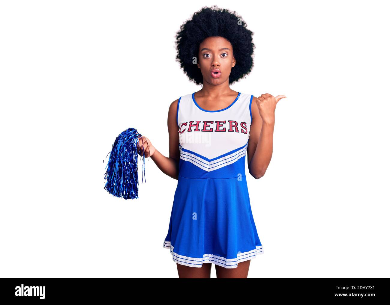 Side view young smiling cheerleader hi-res stock photography and images ...
