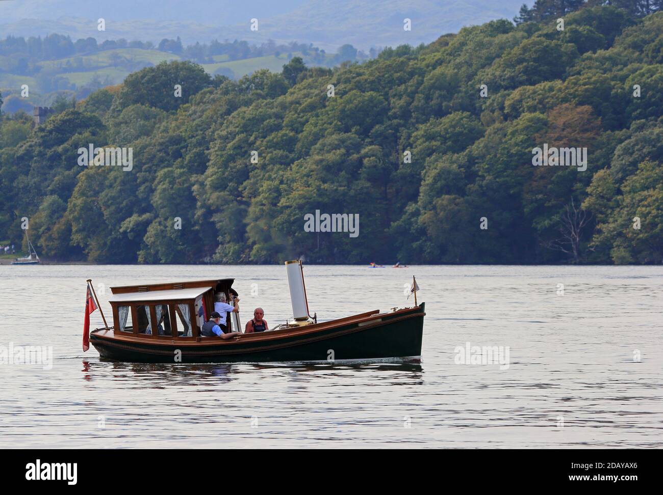 Steam Launch, Columbine, on Windermere Stock Photo - Alamy