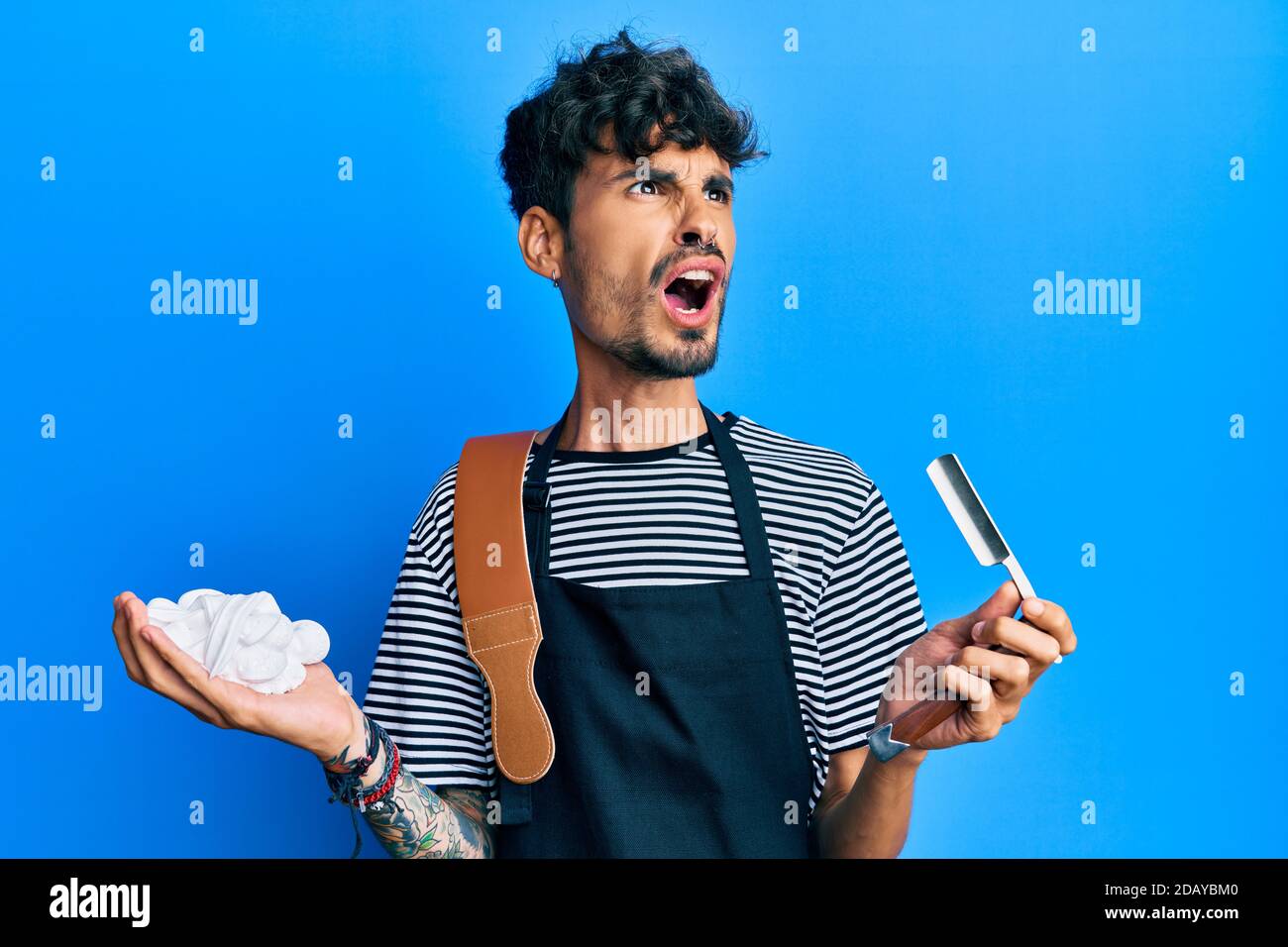 Male hairdresser angry hi-res stock photography and images - Alamy