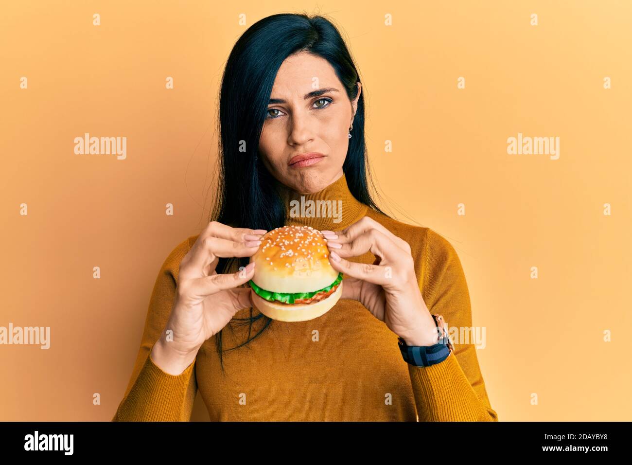 Worried burger hi-res stock photography and images - Alamy
