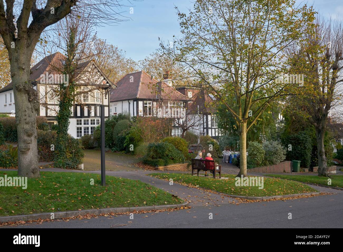 Holly Lodge gardens, highgate Private estate Stock Photo - Alamy