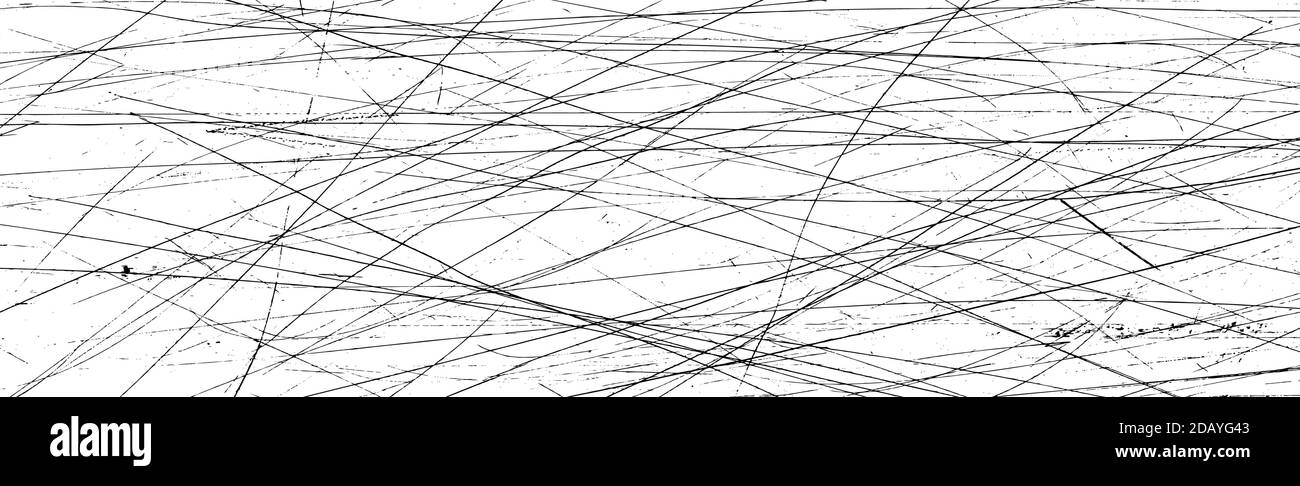 Grunge black lines and scratches on a white background - Vector ...
