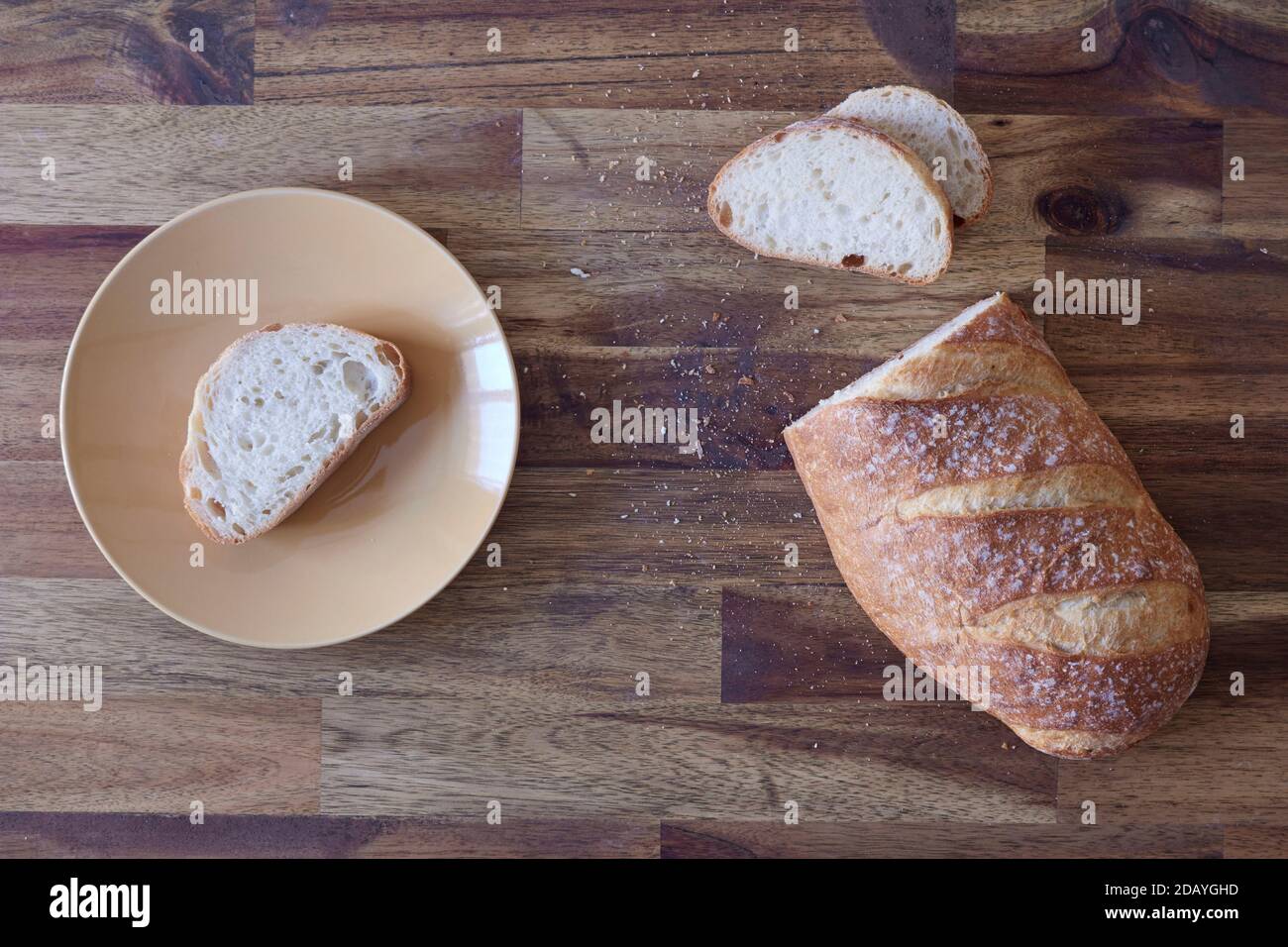 A studio photo of a loaf of Bread Stock Photo - Alamy