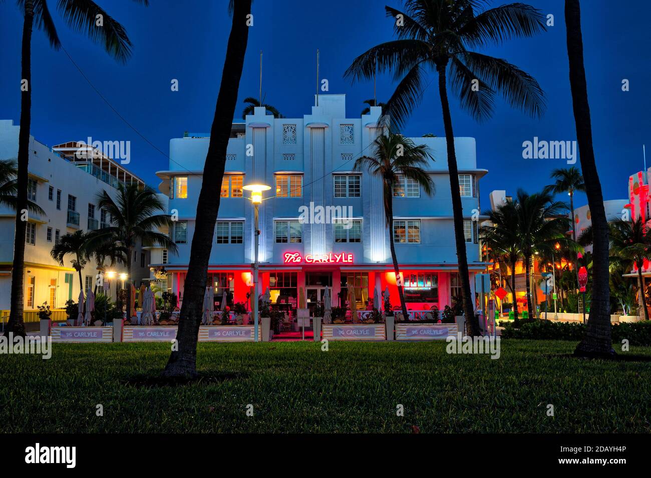 Colorful bar on Ocean Drive, Miami South Beach, Miami, Florida at ...