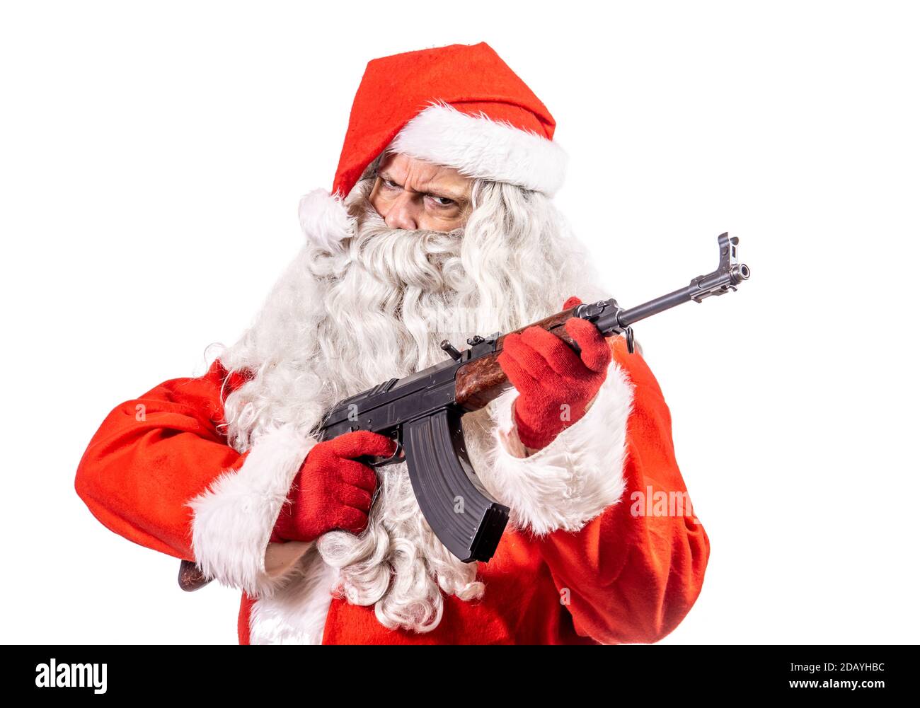 Santa with gun hi-res stock photography and images - Alamy