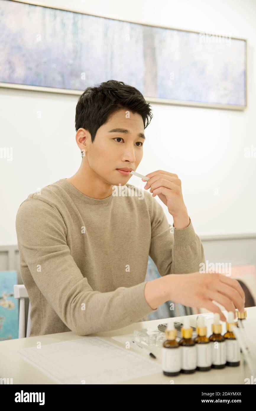 Making perfumes class, DIY concept 007 Stock Photo - Alamy