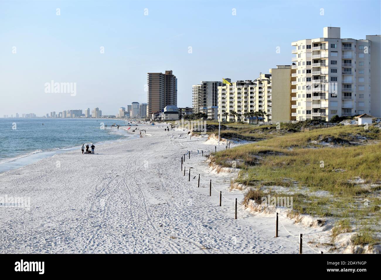 Row of Condos at the Beach Stock Photo - Alamy