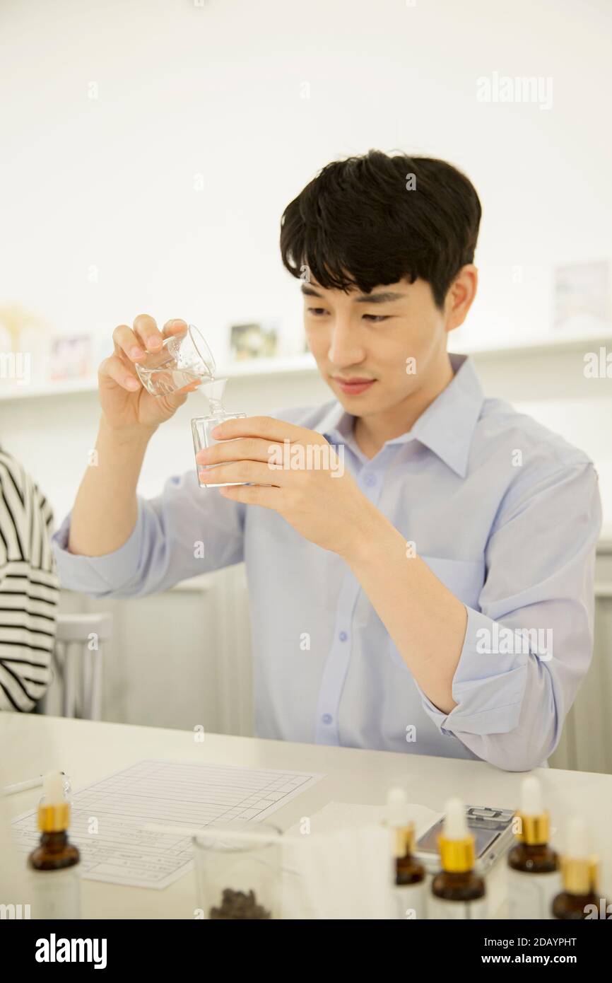 Making perfumes class, DIY concept 032 Stock Photo - Alamy