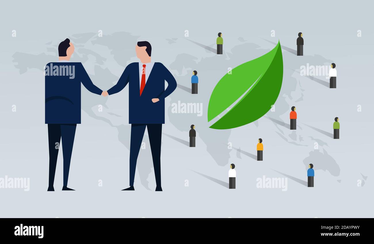 new green deals handshake sustainable environment agreement together ...
