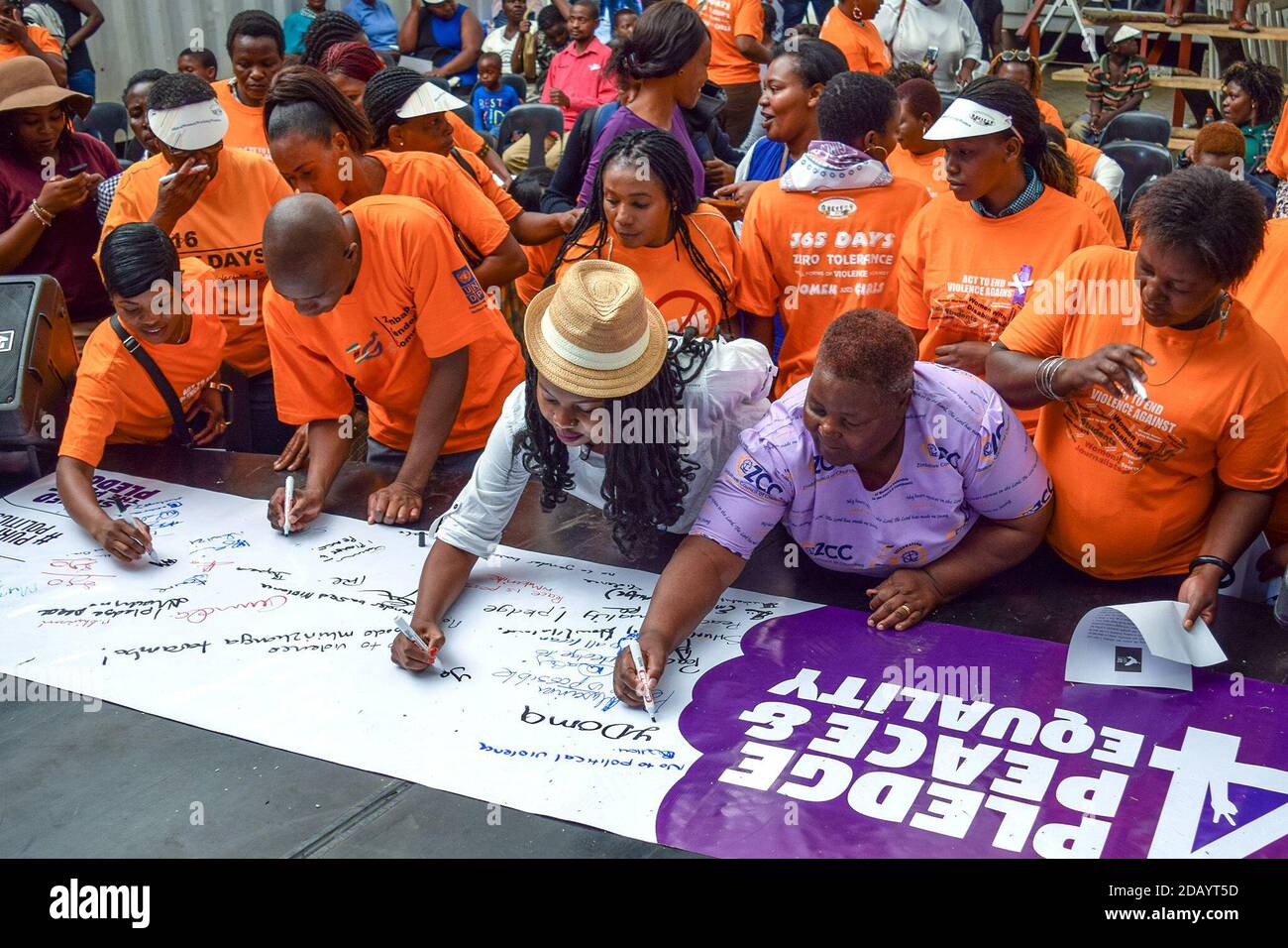 People pledge to fight gender-based violence against women and girls ...