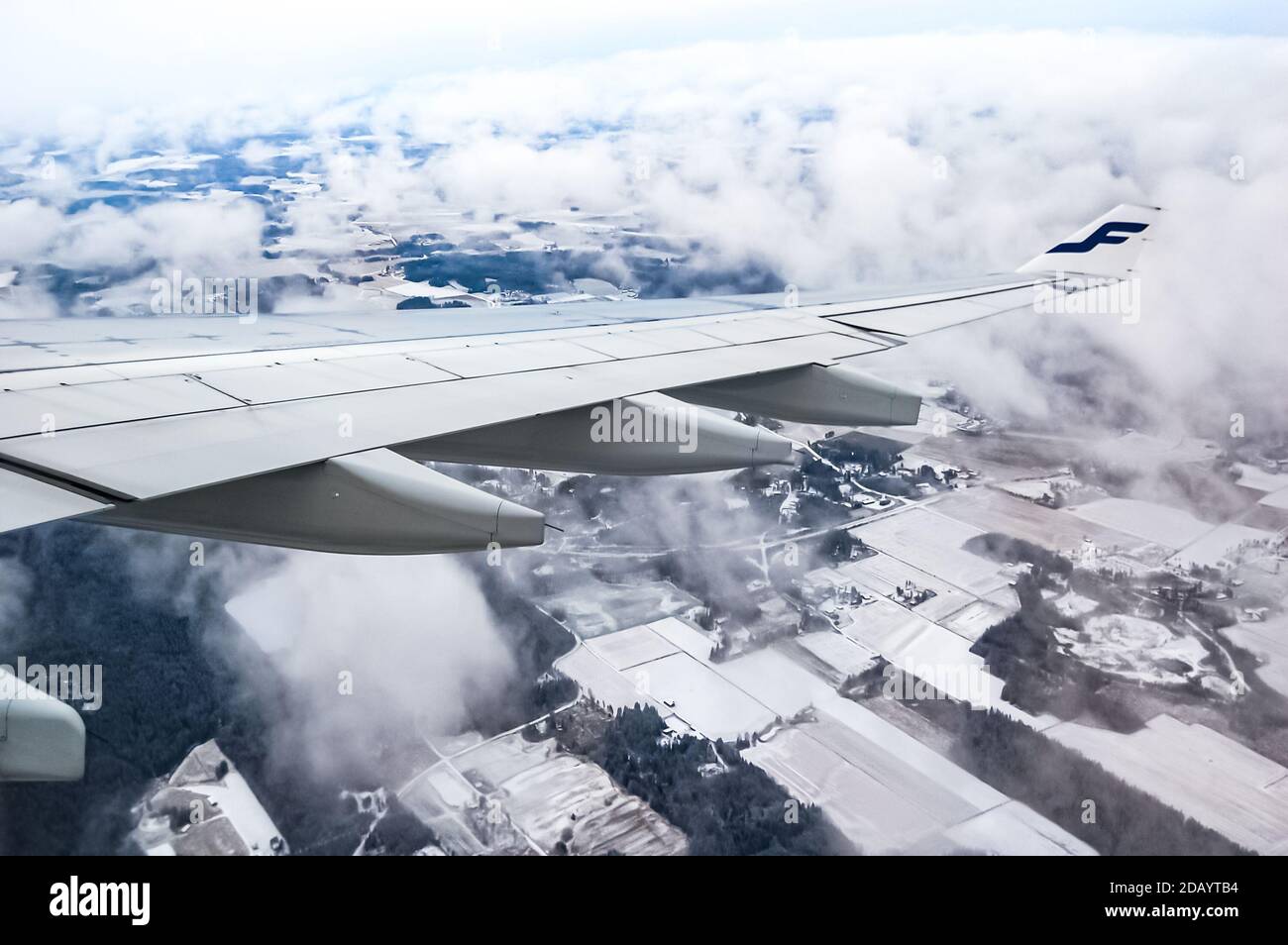 Finnair airline wing logo hi-res stock photography and images - Alamy