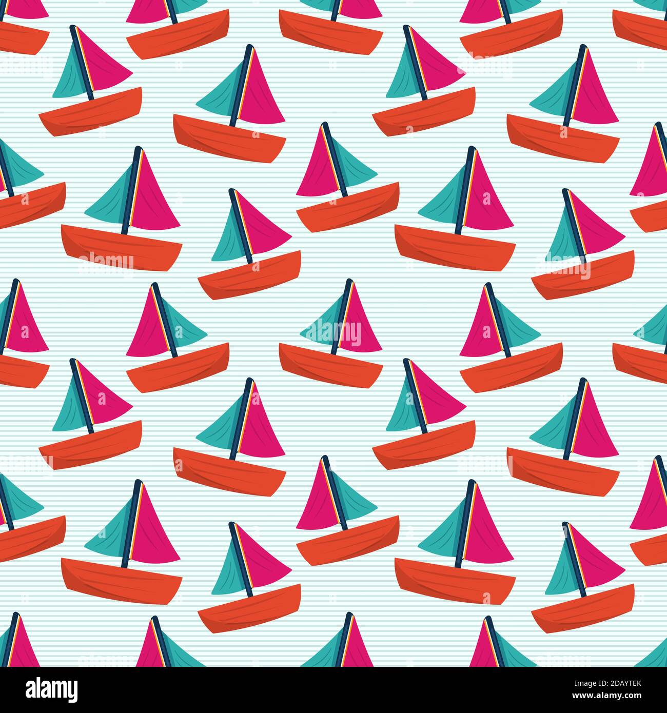 sailboat seamless pattern vector illustration Stock Vector Image & Art ...