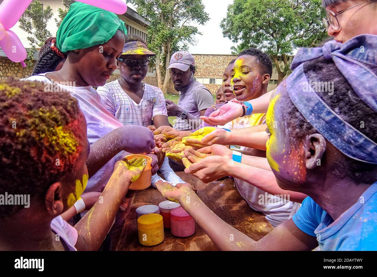 At the Uganda Museum in the capital of Kampala, participants in the ...