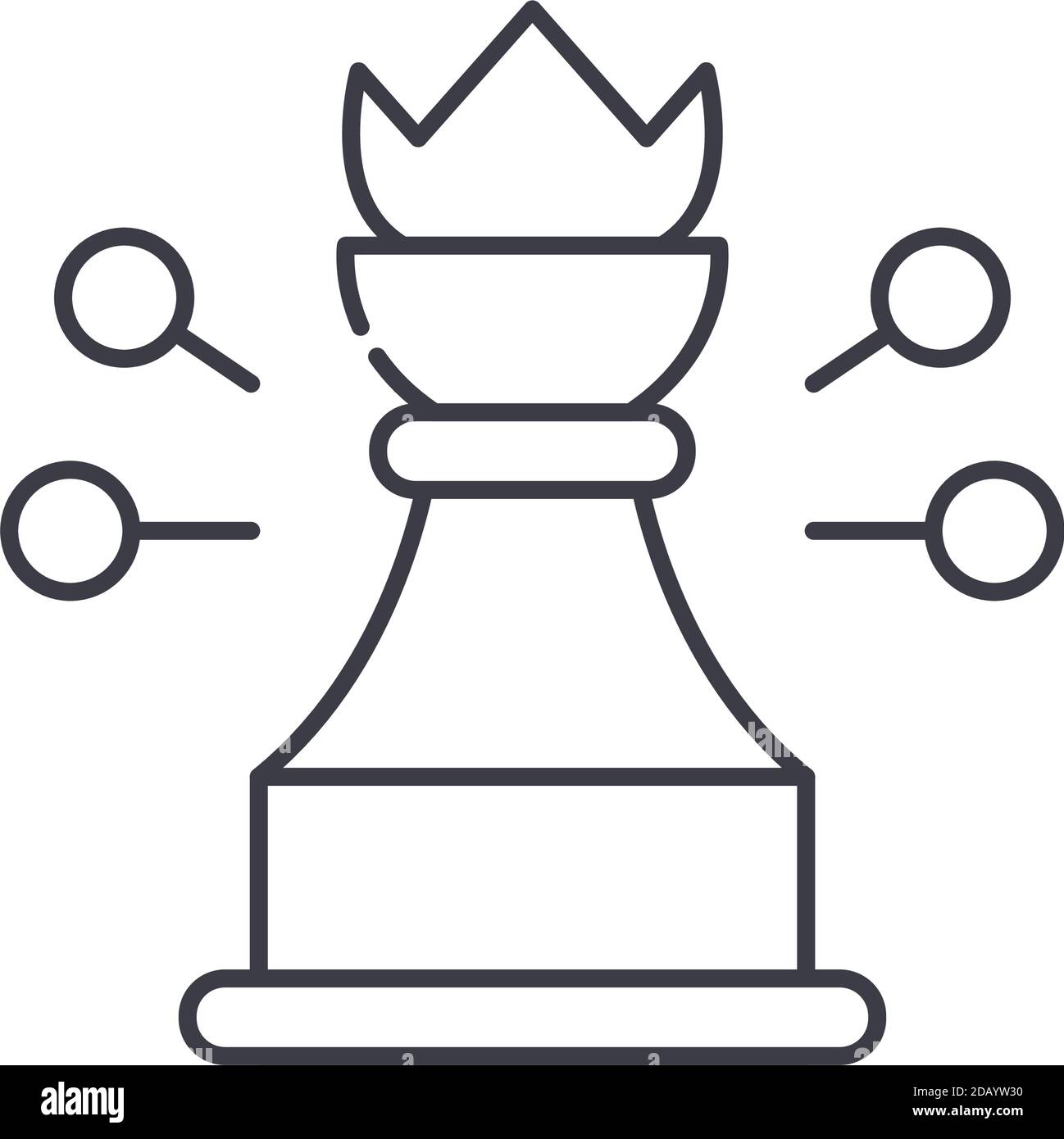 Significance icon, linear isolated illustration, thin line vector, web ...