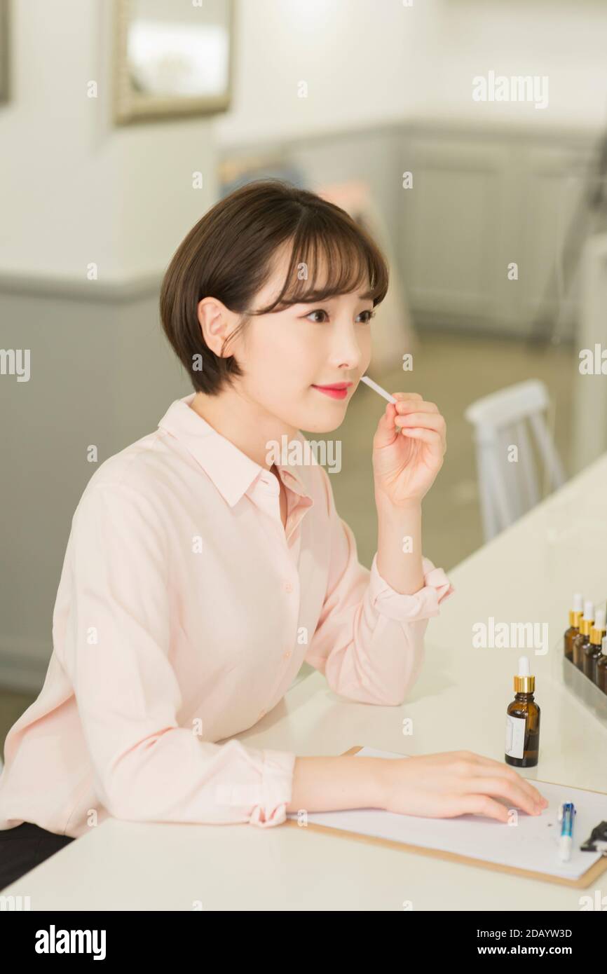 Making perfumes class, DIY concept 055 Stock Photo - Alamy