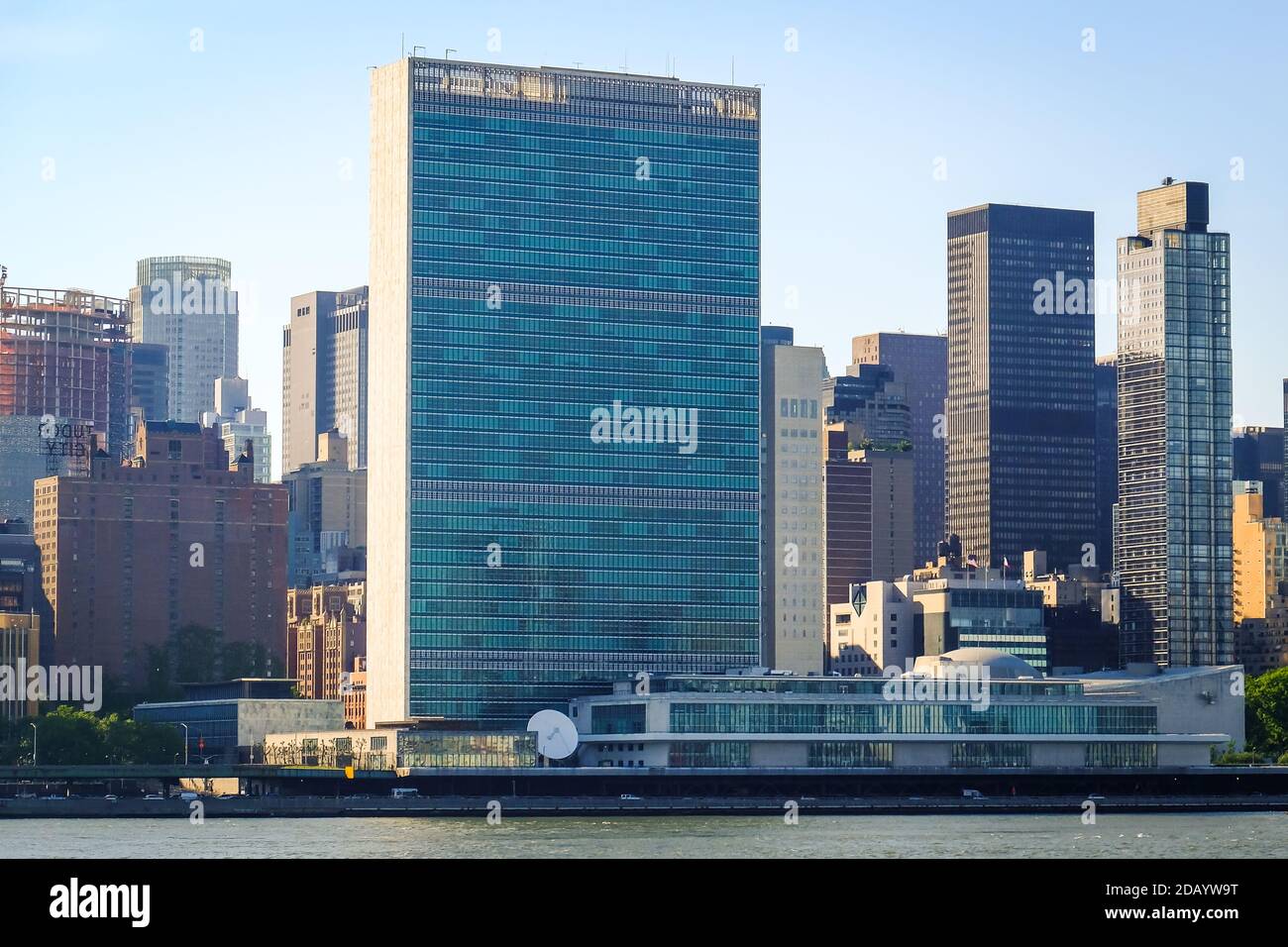 United Nations Headquarters building in New York City: the gathering ...