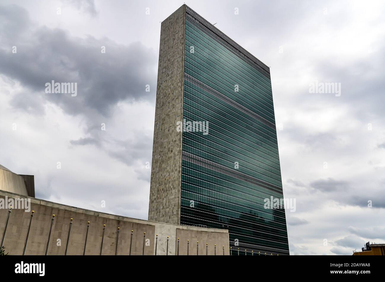 United Nations Headquarters building in New York City: the gathering ...