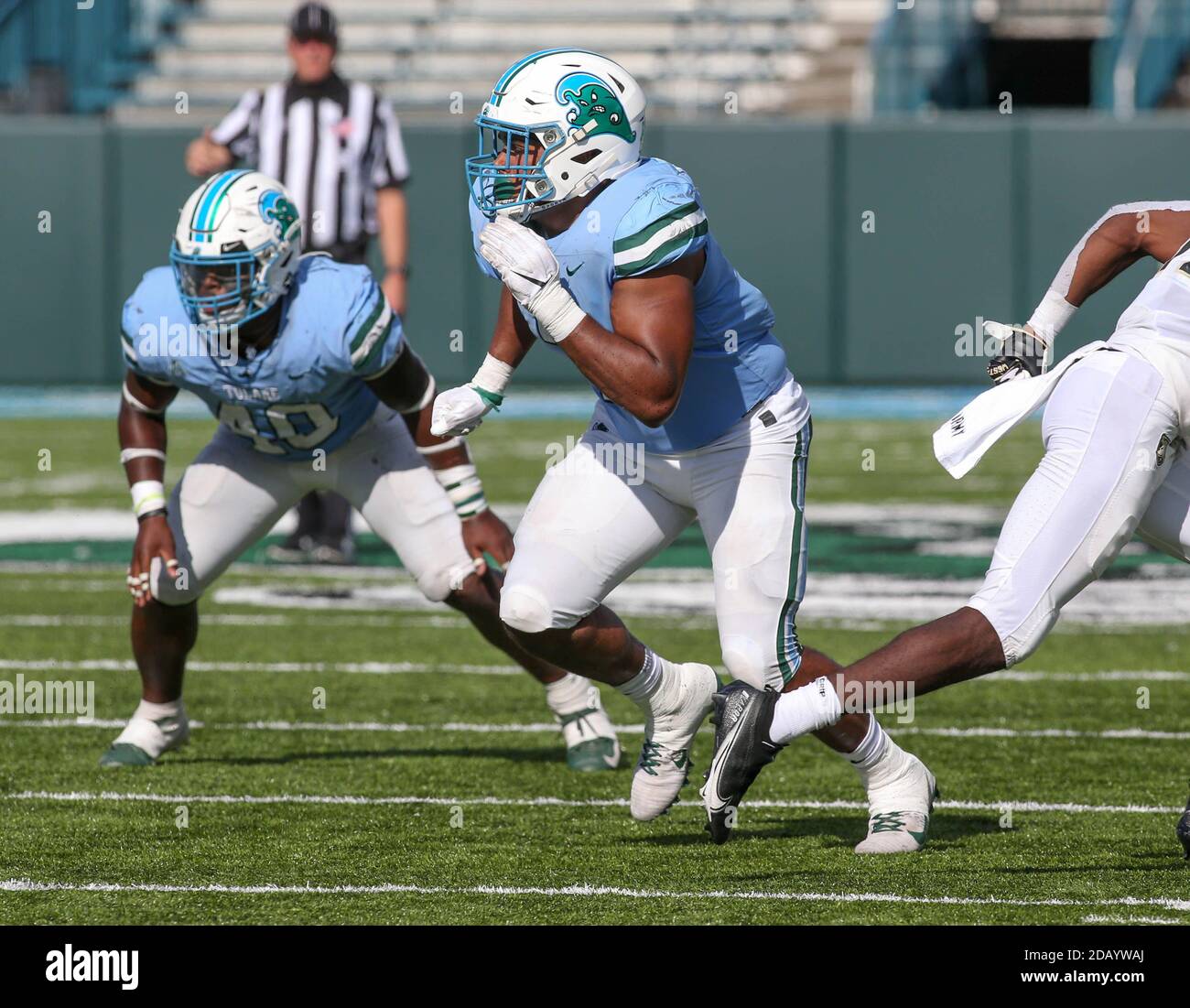 New Orleans, LA, USA. 14th Nov, 2020. Tulane linebacker Patrick Johnson ...