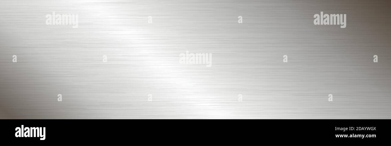 Texture panorama of silver metal with reflection Stock Vector Image ...