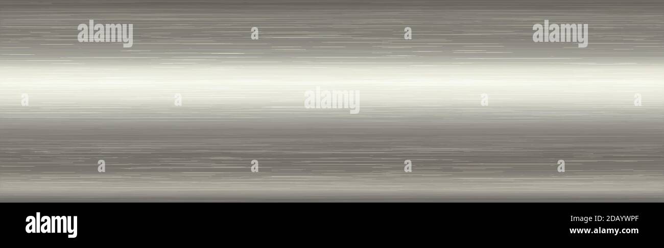 Texture panorama of silver metal with reflection Stock Vector Image ...