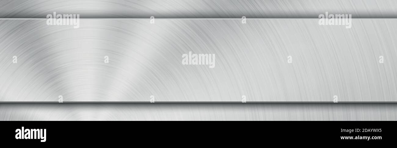 Texture panorama of silver metal with reflection Stock Vector Image ...