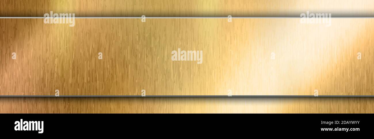 Golden metal panorama texture with reflection Stock Vector Image & Art ...