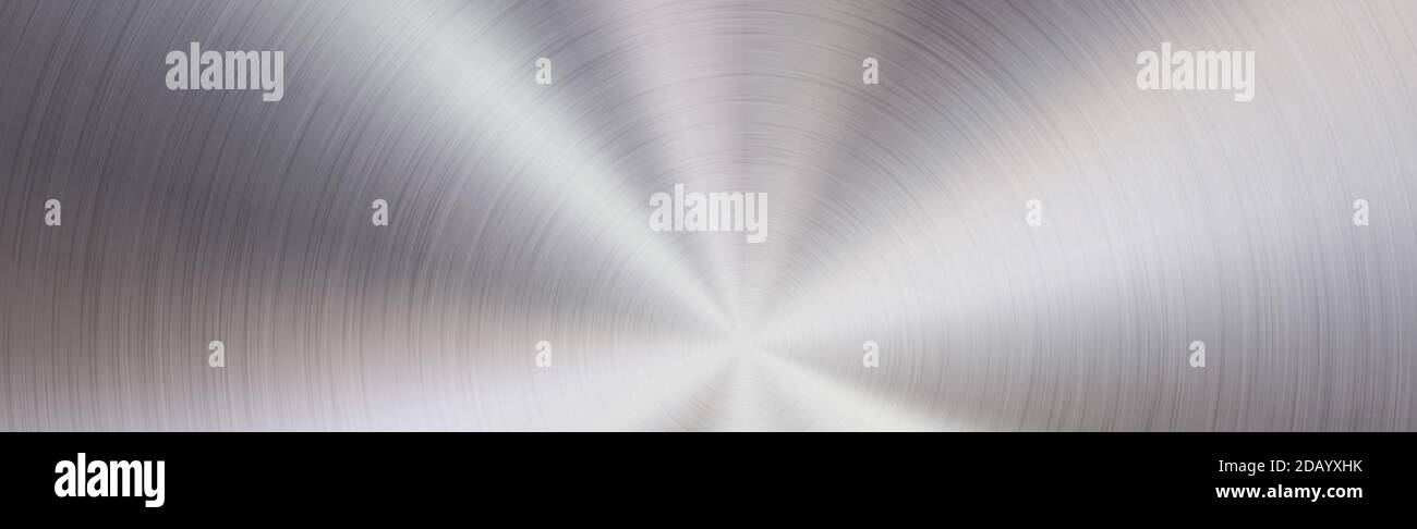 Texture panorama of silver metal with reflection - background Stock ...