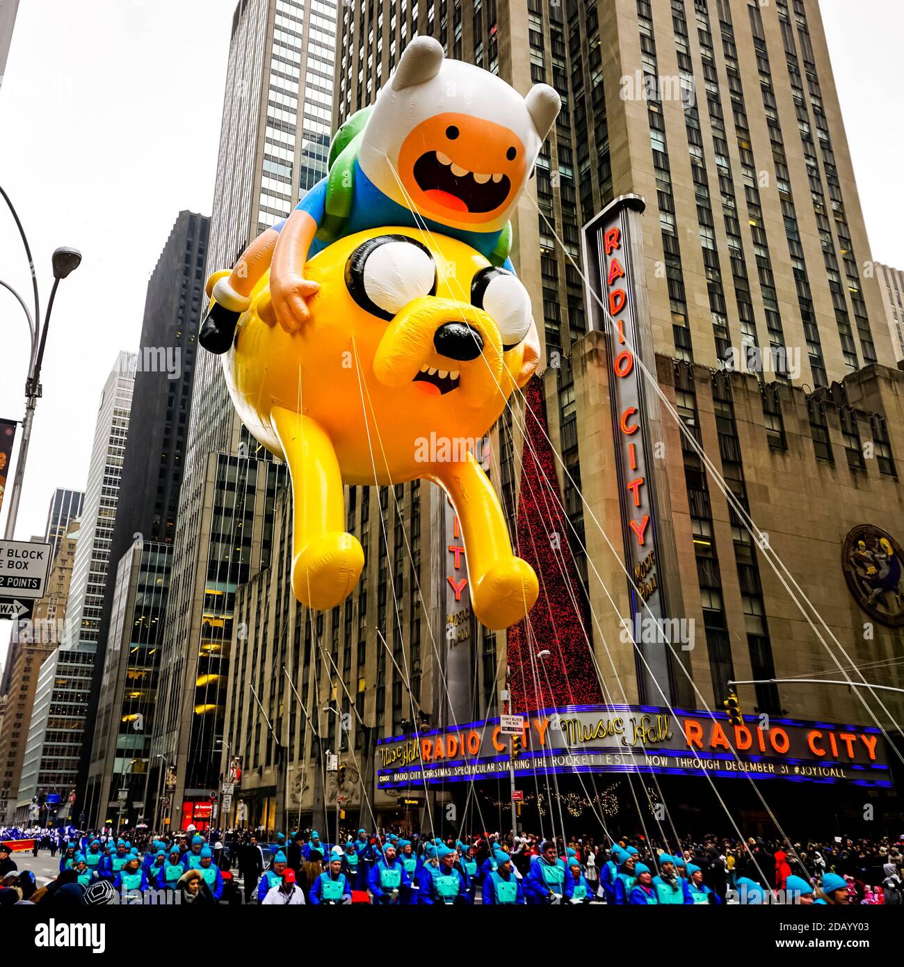 The Finn and Jake Adventure Time balloon at the annual Macy's ...
