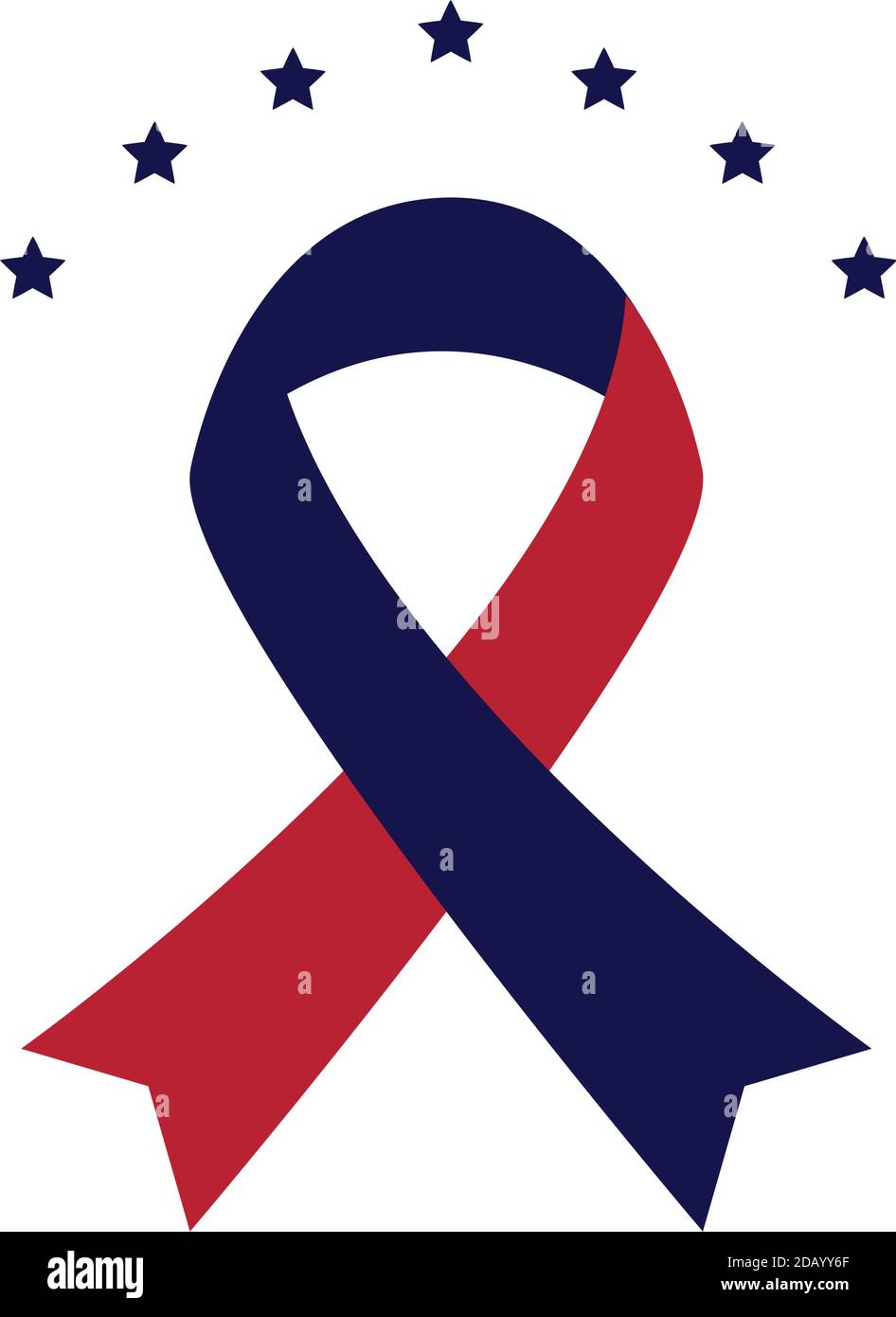 united states of america ribbon campaign with stars around vector ...