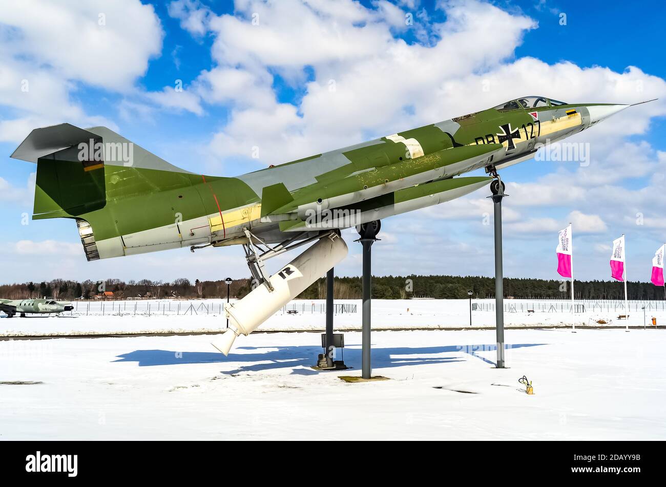 German Air Force Lockheed F-104 Starfighter on display in the Military History Museum in Berlin ...