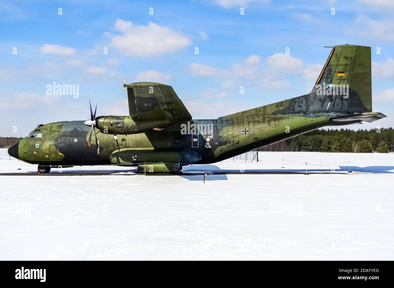 German Air Force Transall C-160D on display in the Military History ...