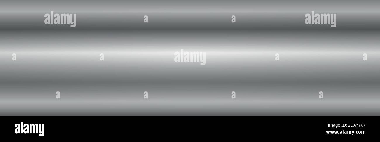 Texture panorama of silver metal with reflection - background Stock ...