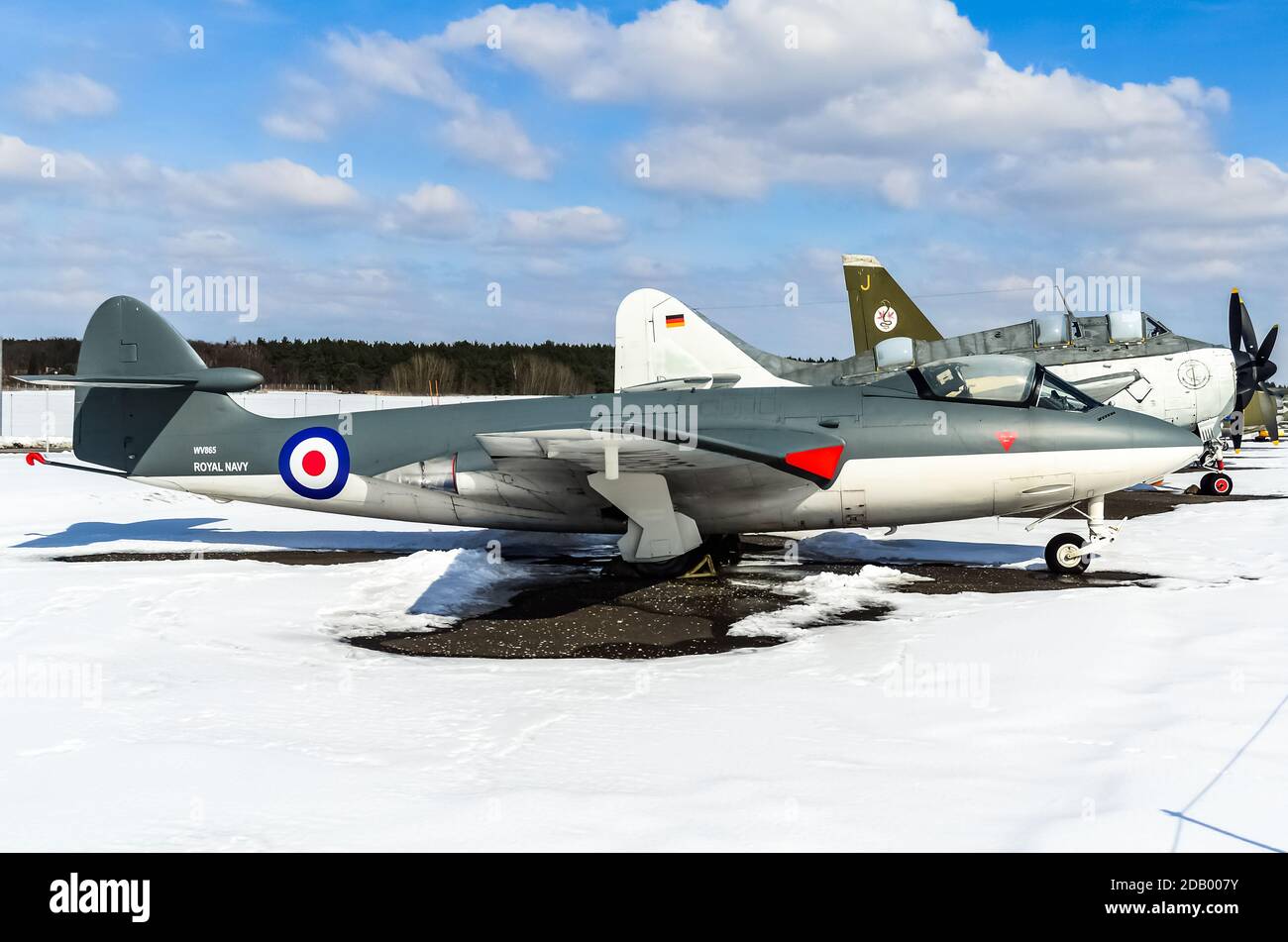 UK Navy Hawker Sea Hawk FGA6 on display in the Military History Museum ...