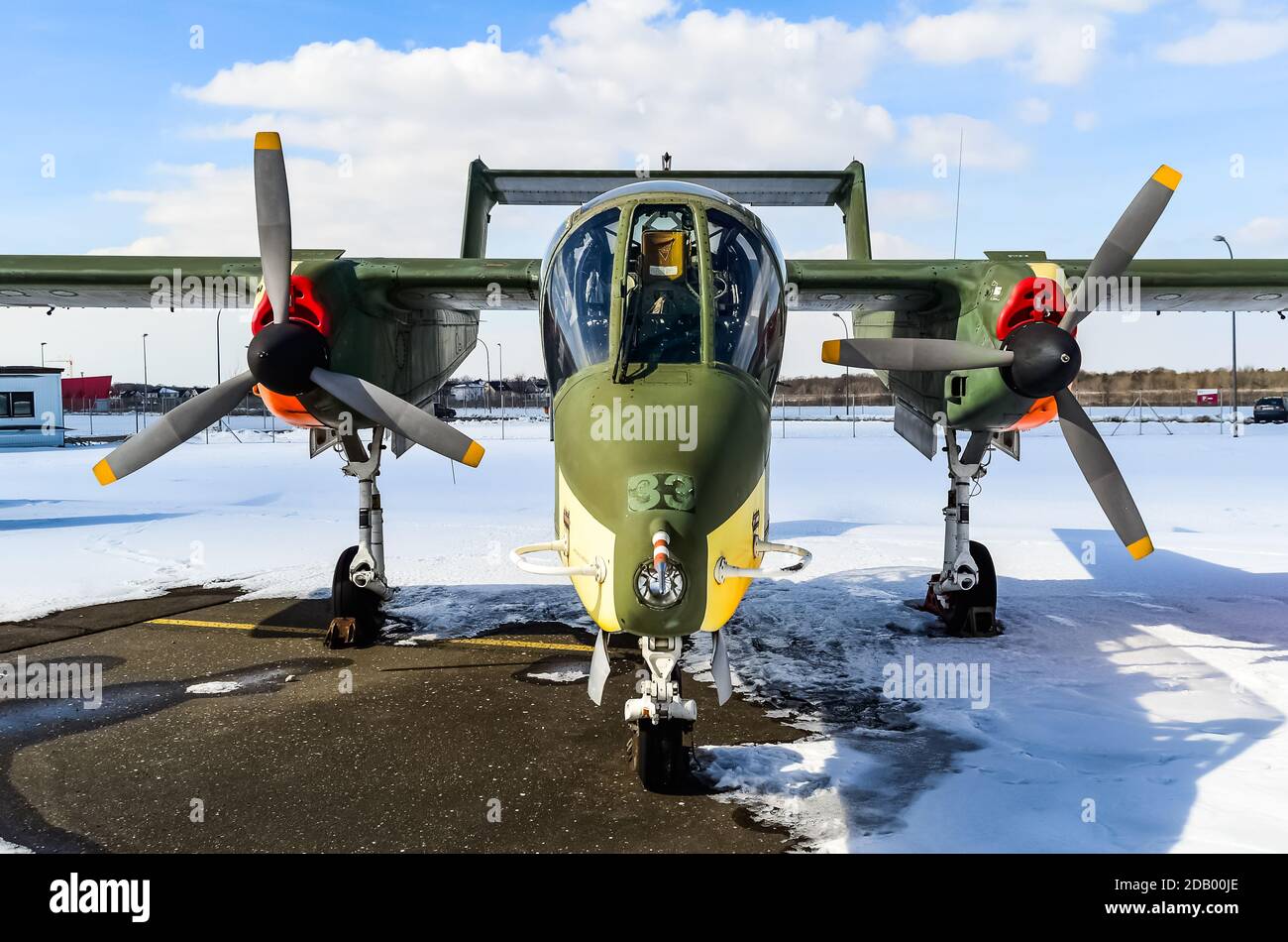 German Air Force North American Rockwell OV-10B Bronco on display in ...