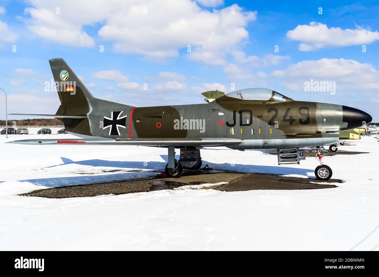 German Air Force Canadair Sabre on display in the Military History ...
