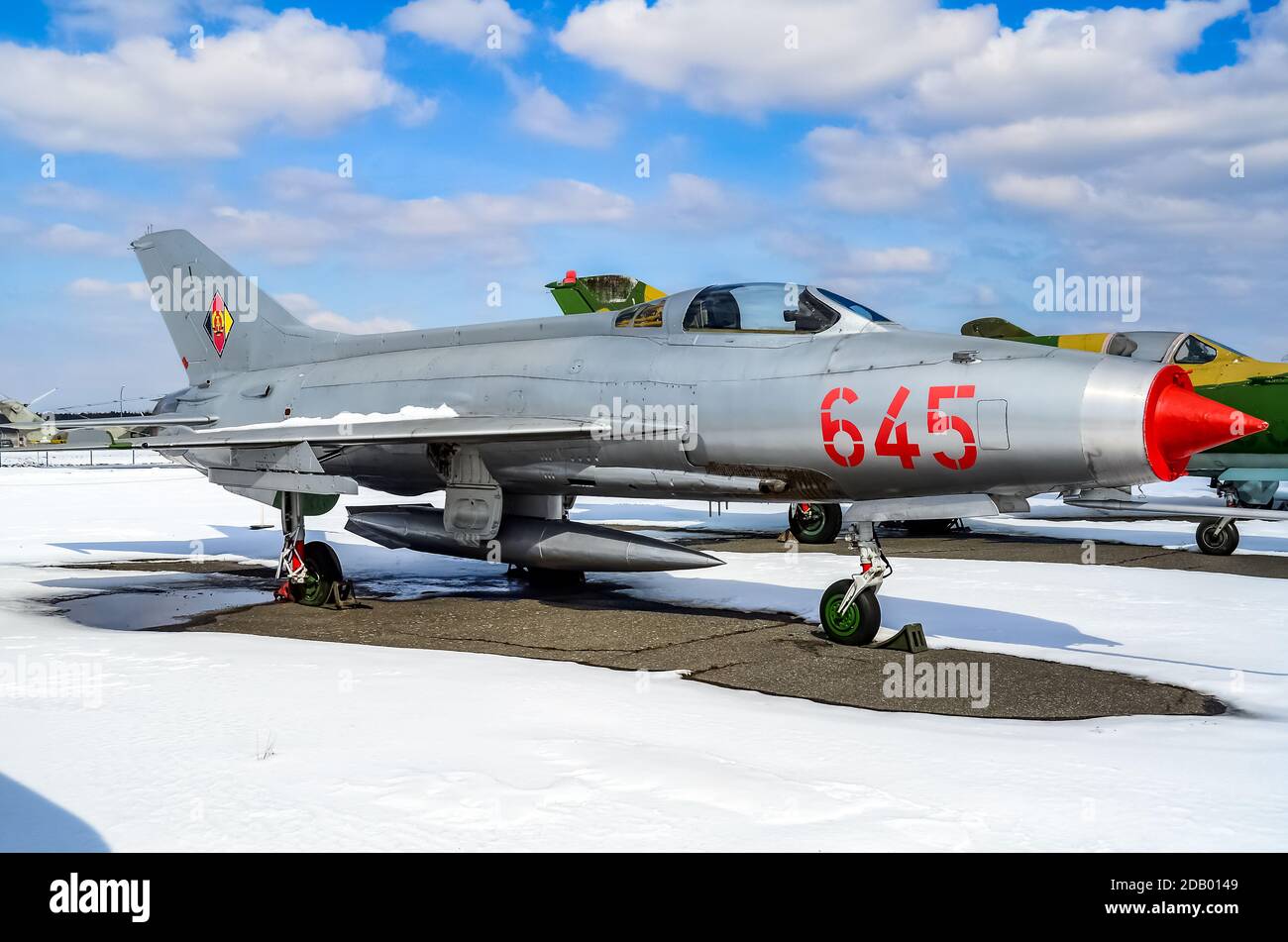 East German Air Force Mikoyan-Gurevich MiG-21F-13 on display in the ...