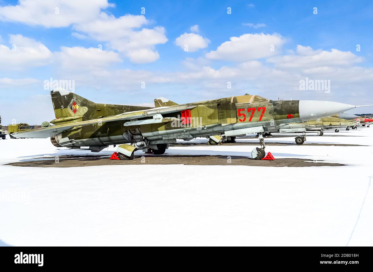 East German Air Force Mikoyan-Gurevich MiG-23MF on display in the ...