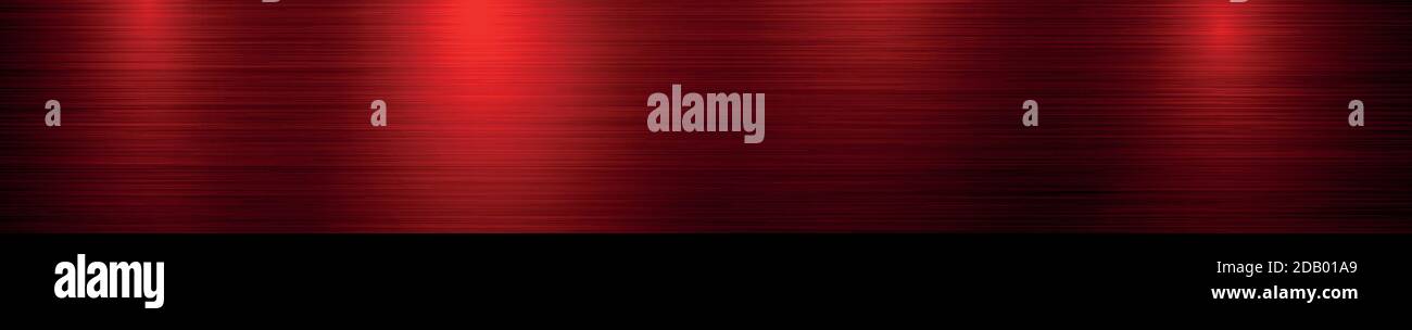 Red metal panorama texture with reflection - illustration Stock Vector ...