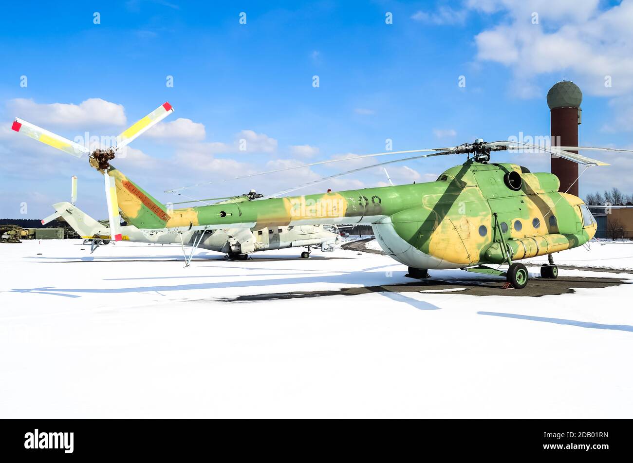 East German Air Force Mil Mi-8T on display in the Military History ...