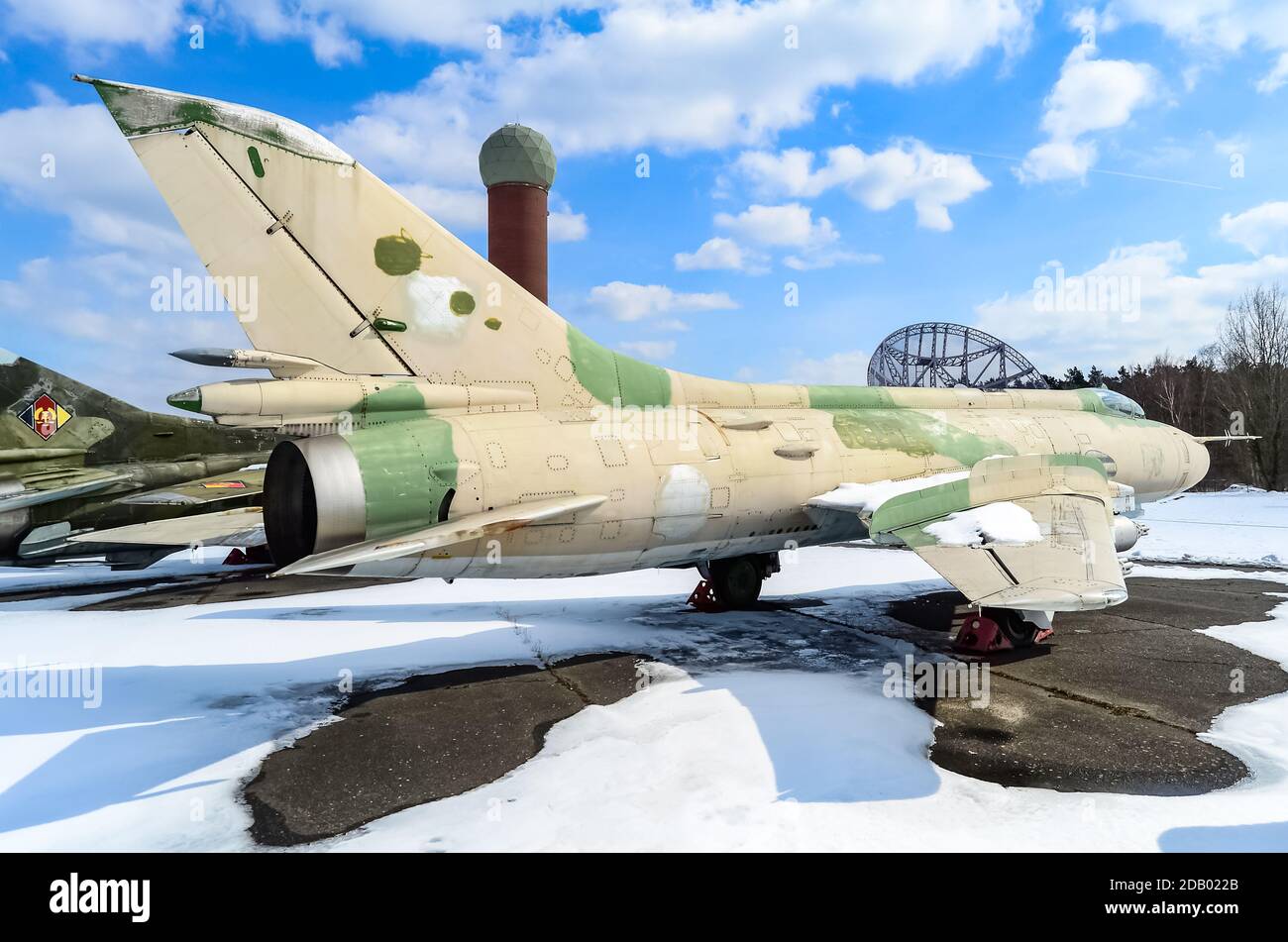 East Germany Air Force Sukhoi Su-20 on display in the Military History ...