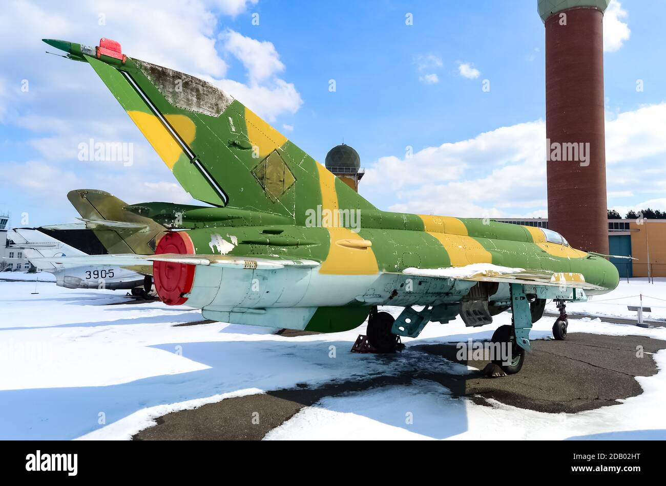 East German Air Force Mikoyan-Gurevich MiG-21M on display in the ...